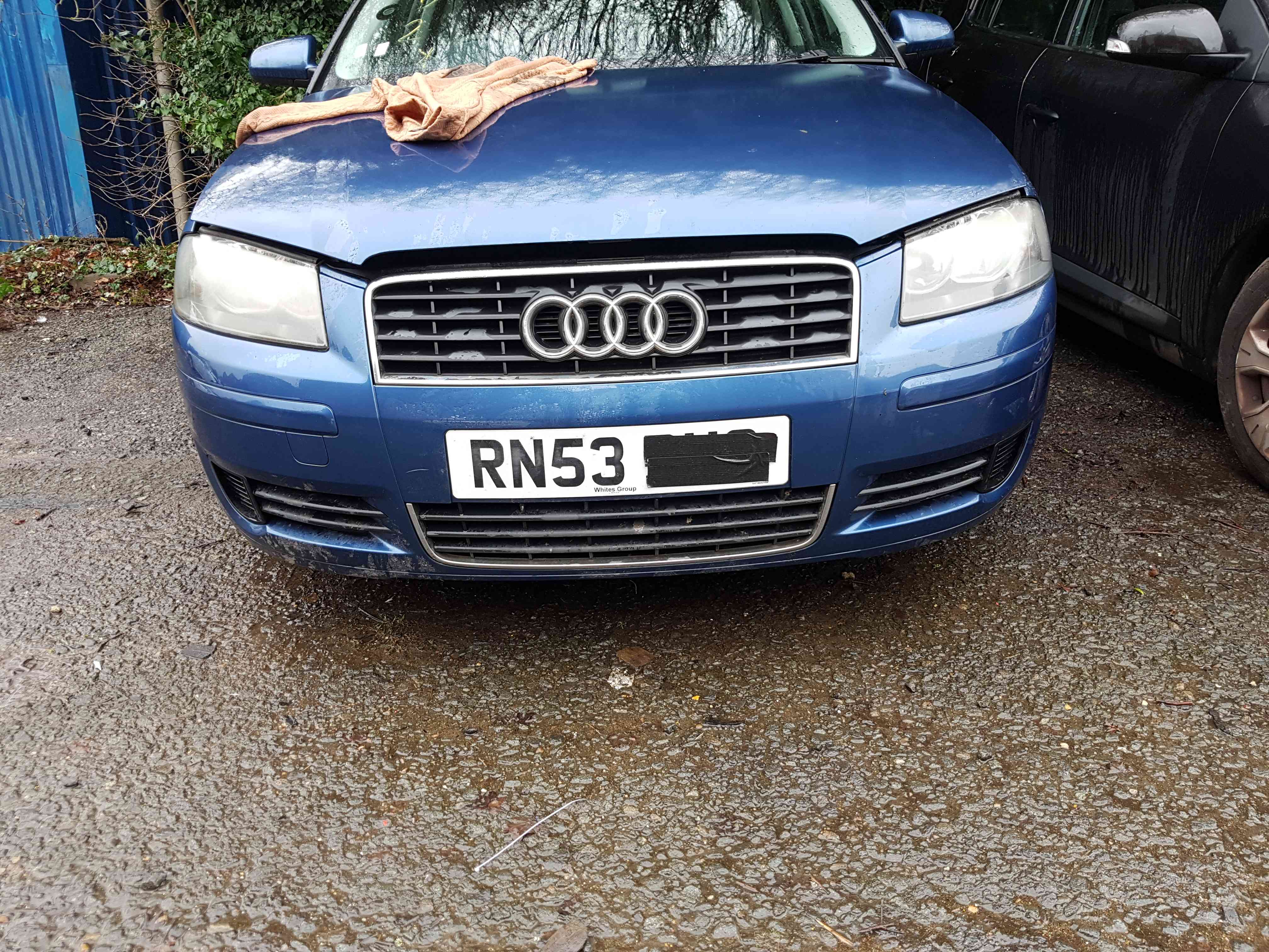 audi a3 2003-2008 front bumper lz5c grills mauritius blue pearl ...