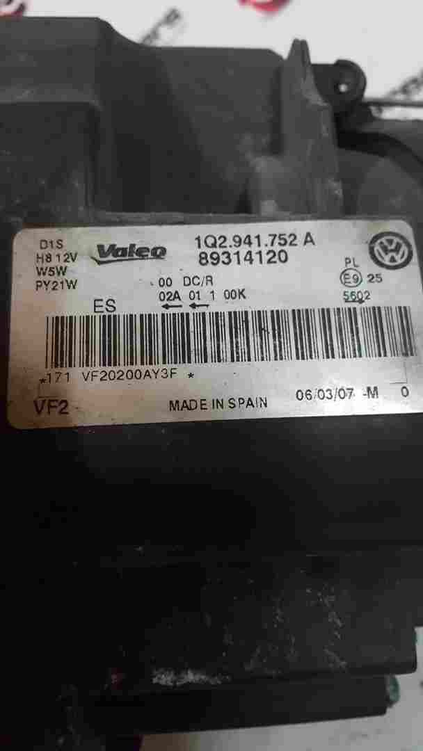 Volkswagen EOS 2005-2016 Drivers OSF Front Headlight Xenon 1Q2941752A ...