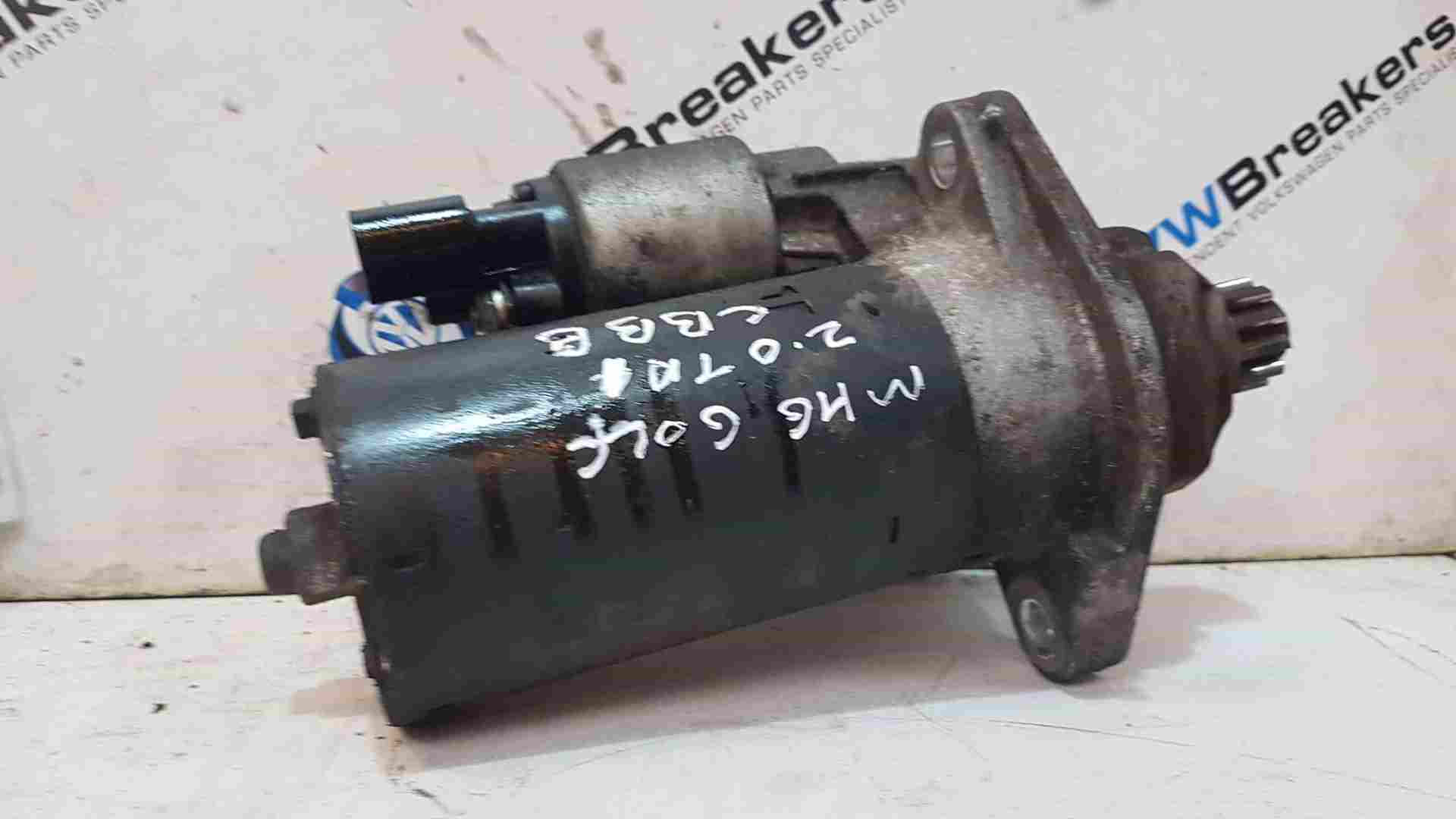 Volkswagen Golf GTD MK6 2009-2012 20 TDI Starter Motor Starting Cbbb ...