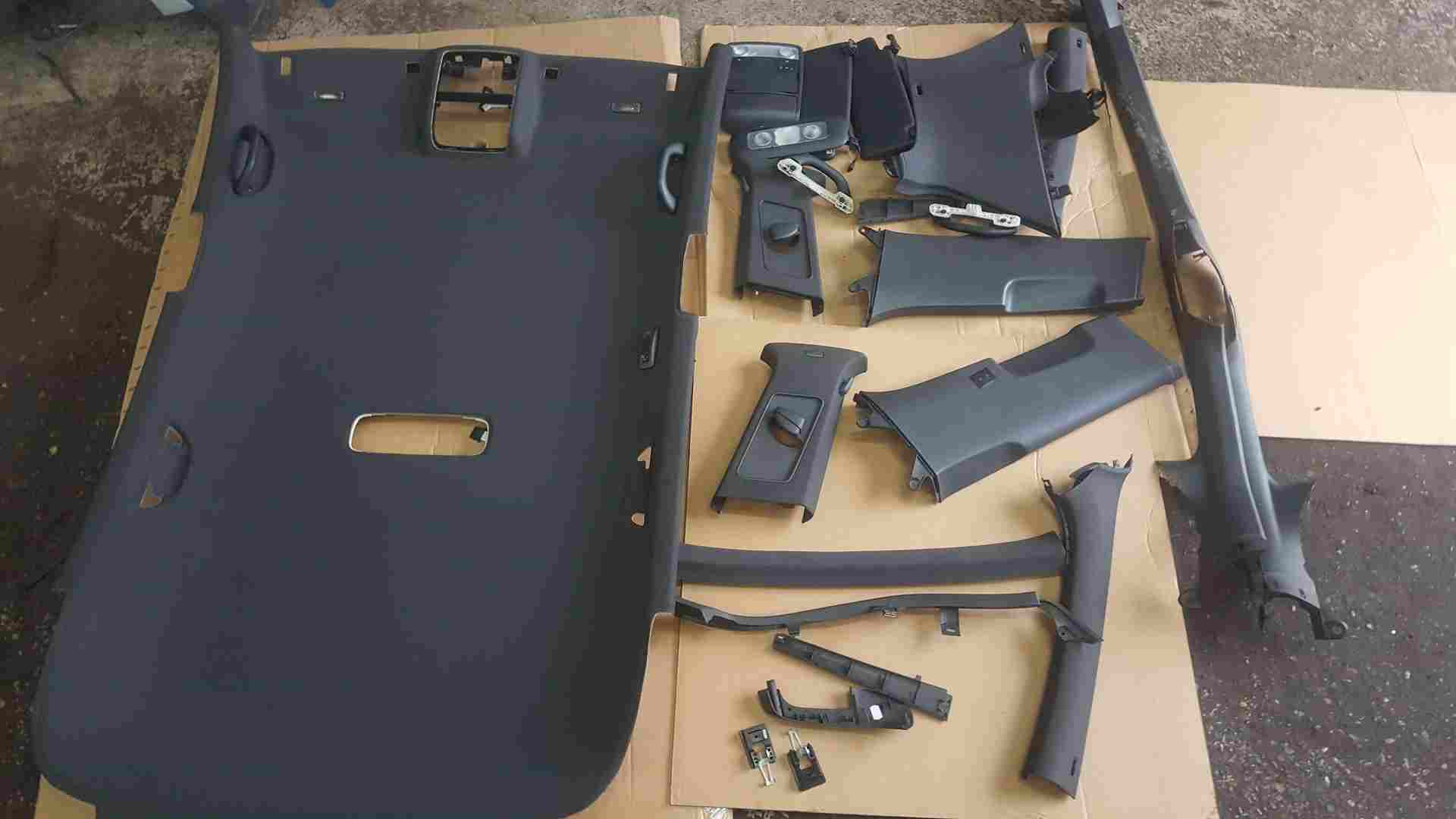 Volkswagen Golf MK5 GTI 2003-2009 Black Interior Roof Liner Trims 5dr ...