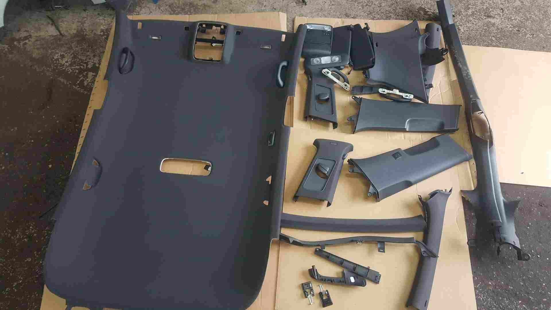 Volkswagen Golf MK5 GTI 2003-2009 Black Interior Roof Liner Trims 5dr ...