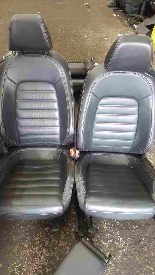 Volkswagen Scirocco 2008-2014 Full Leather Interior Black Seats Chairs ...