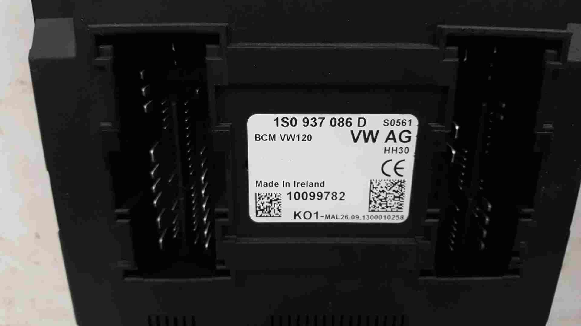 Volkswagen Up 2011-2017 Petrol BCM Body Control Module 1S0937086d ...