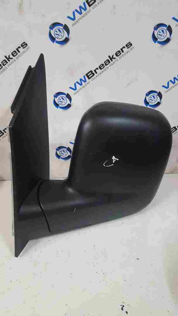 Volkswagen Caddy 2004-2010 Passenger NSF Wing Mirror Plain Black ...