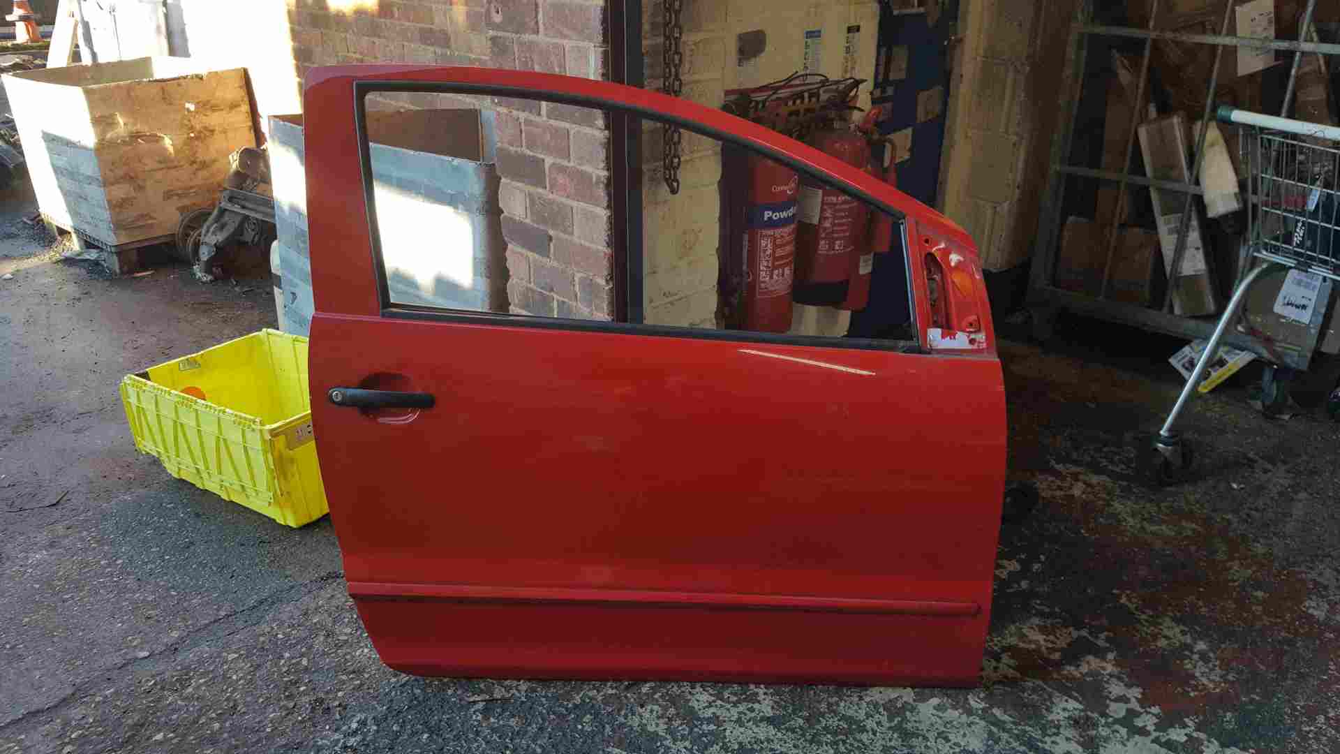 Volkswagen FOX 2005-2011 Drivers OSF Front Door RED Ly3d 3door | VWBreakers